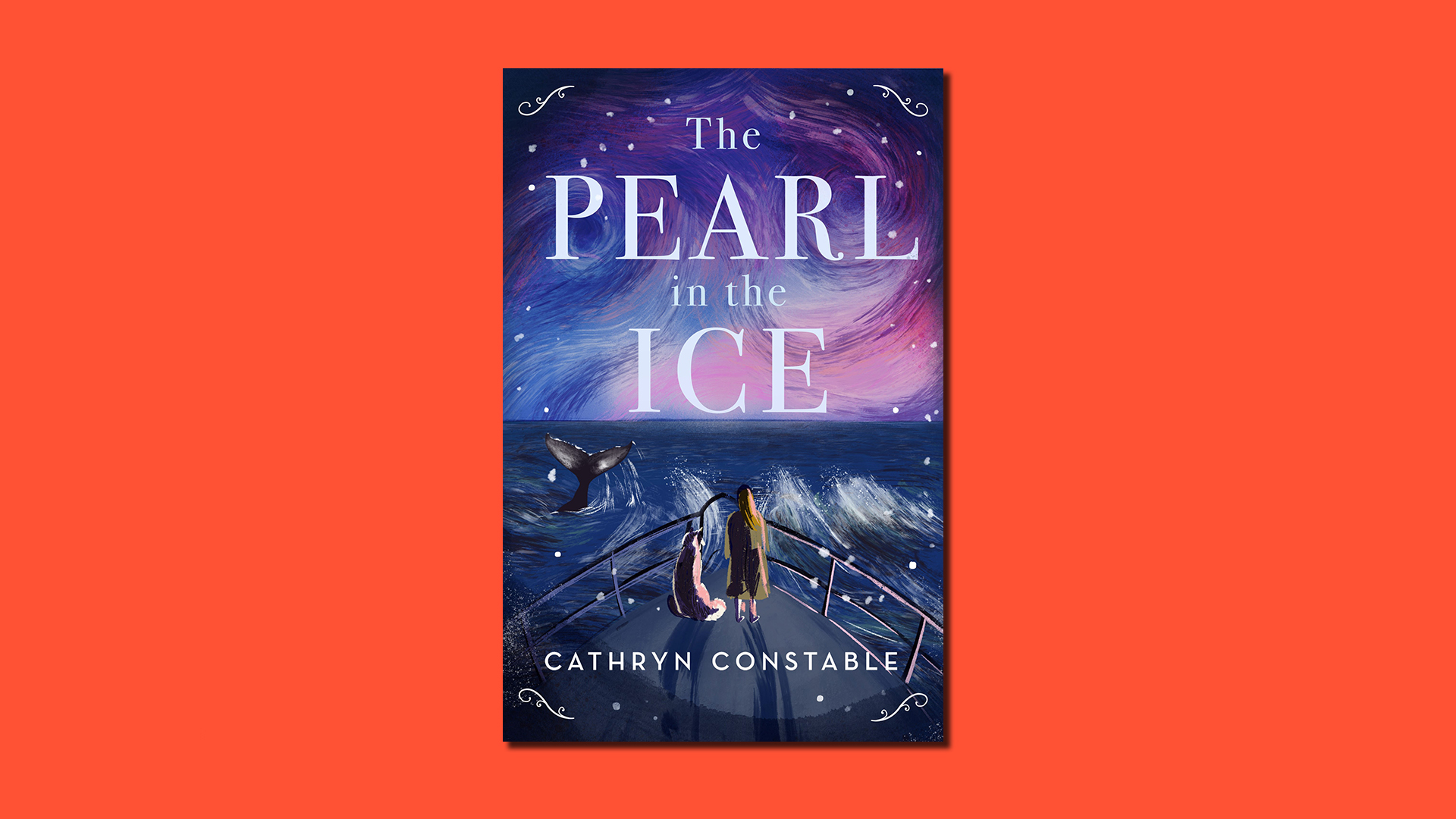 The Pearl in the Ice book cover on red background - authorfy